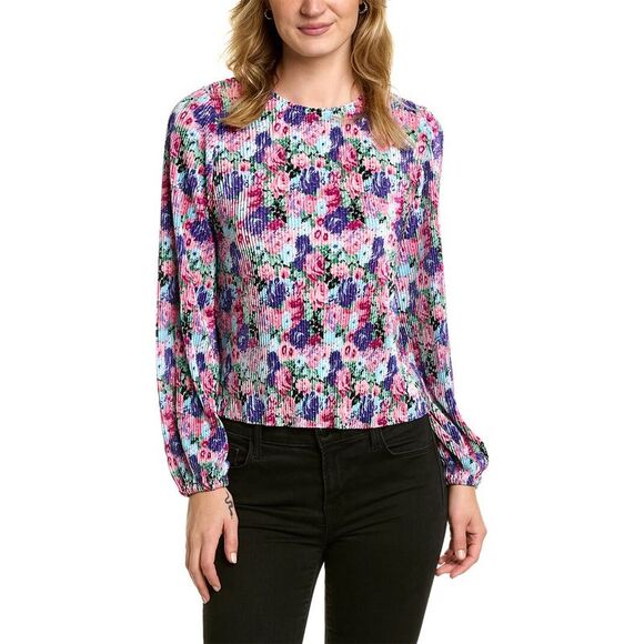 Wayf | Tops | Wayf Womens Plisse Top Purple | Poshmark